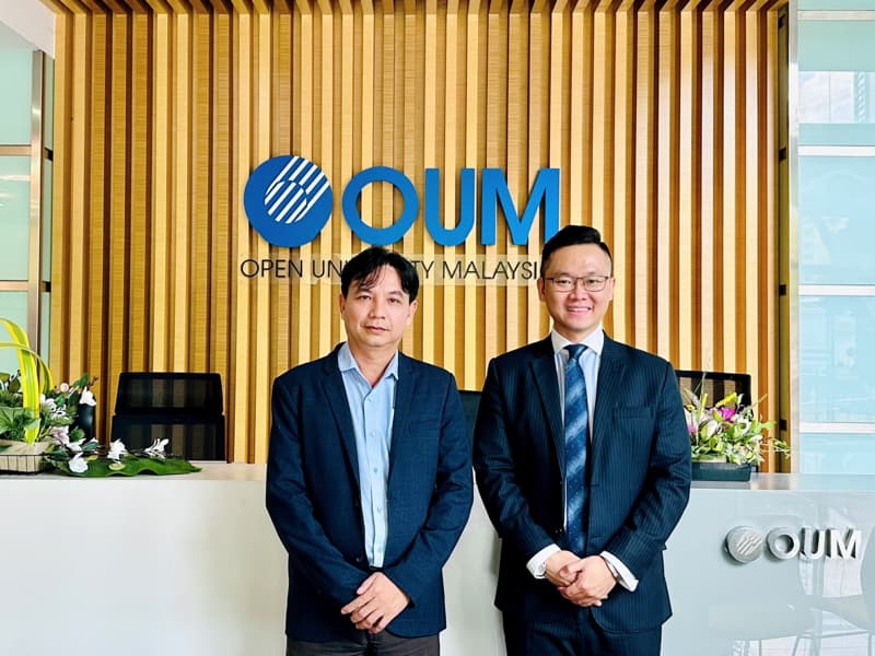 Đoàn Lãnh đạo UEF đến thăm và làm việc tại Đại học Mở Malaysia (OUM)
